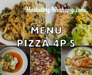 Menu Pizza 4P's: Kết Hợp Giữa Ẩm Thực Nhật Bản Và Phong Cách Ý ...