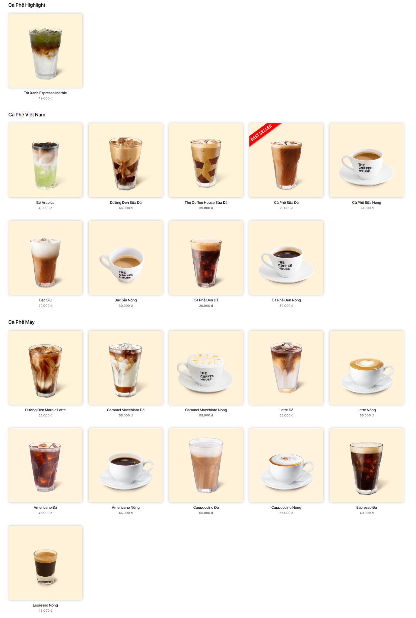 Menu The Coffee House 2024: Thực Đơn Đậm Chất Riêng | Marketingnhahang.com